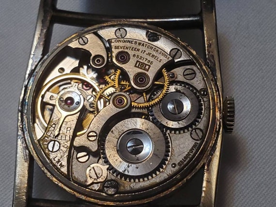 Rare Vintage Longines Rail Case Deco Style 10K Gold F… - Gem