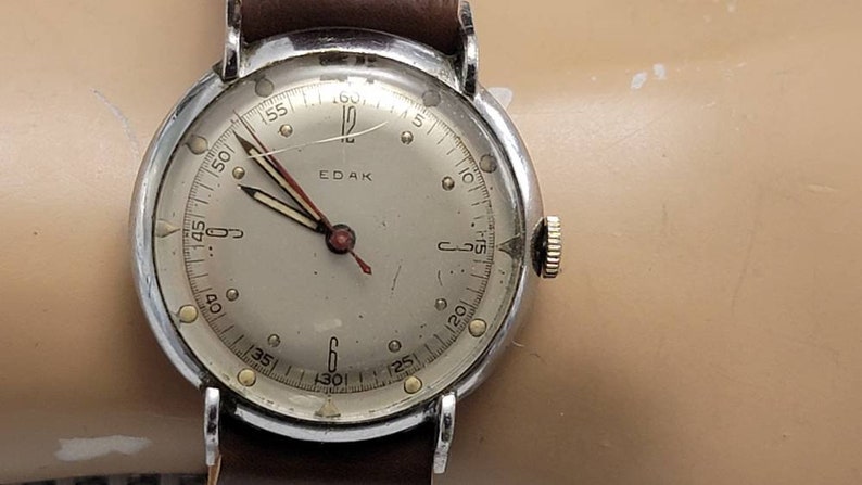 Rare Vintage Edak/zodiac 87820 Stainless Steel Manual Wind - Etsy