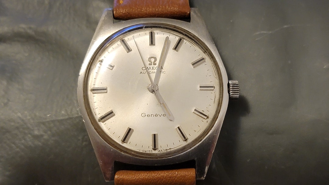 Vintage Omega Geneve Ref.165.041 Stainless Steel Swiss Made 24 Jewels ...
