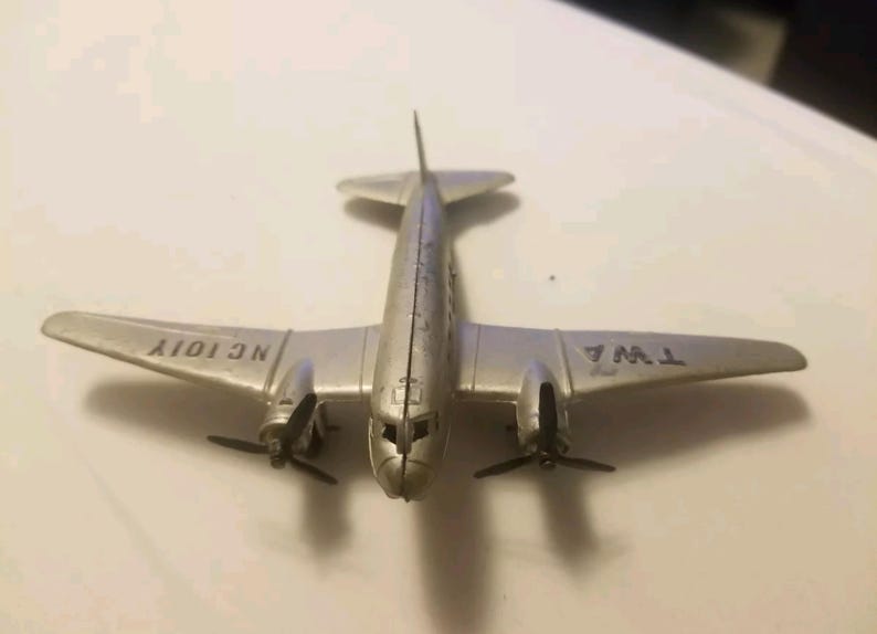 Vintage Tootsietoy No.717 DC-2 TWA Toy (1937) - Etsy