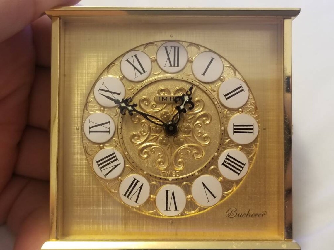 Rare Vintage Imhof Bucherer Swiss Made Brass 8 Day Alarm Clock - Etsy