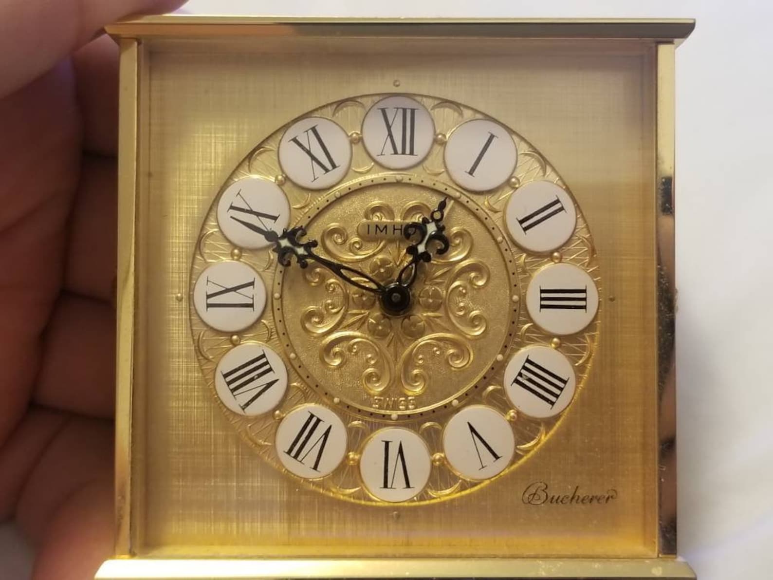 Rare Vintage Imhof Bucherer Swiss Made Brass 8 Day Alarm Clock - Etsy