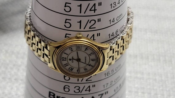 Cyma 18K Gold Plated Quartz Ladies Watch - Gem