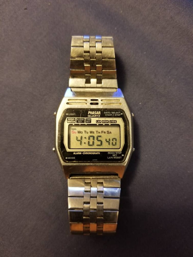 Vintage Phasar Y709-4089 Digital Quartz Men's Watch - Etsy