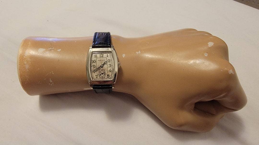 Rare Vintage Hamilton Webster 10K Gold Filled Rectangular Manual Wind ...