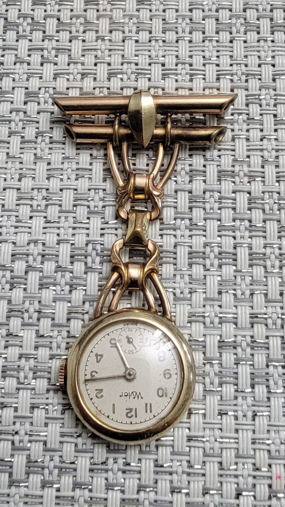 Vintage Silver Wyler Ladies Wrist Watch - Gem