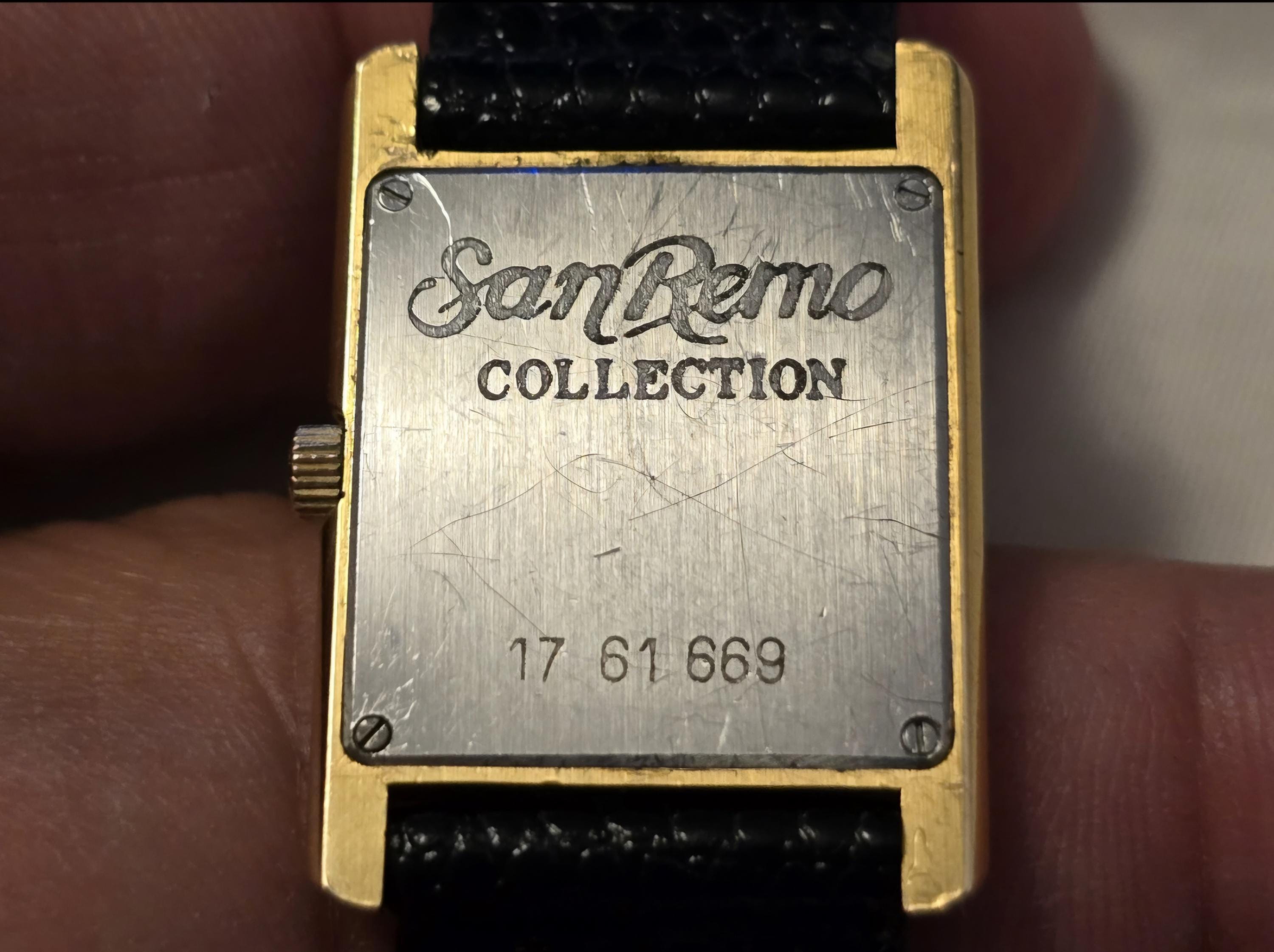 Vintage Concord San Remo Collection 17.61.669 18K Gold Swiss Made Tank ...