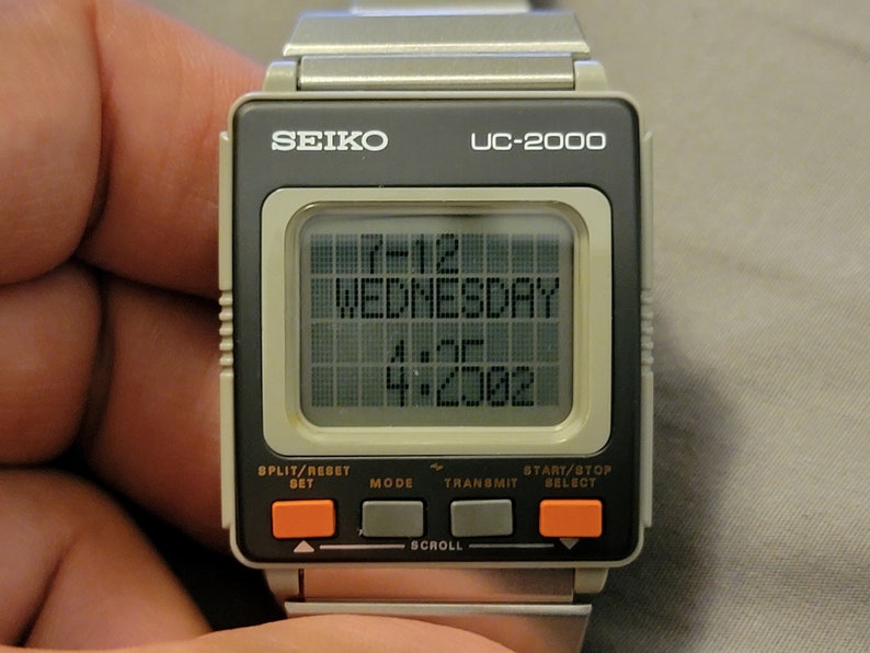 Rare Vintage Seiko UC-2000 LCD Digital BASIC Computer Men's Watch - Etsy UK
