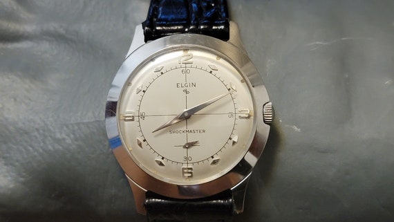 Vintage Elgin 'Shockmaster' Stainless Steel Sub Manua… - Gem