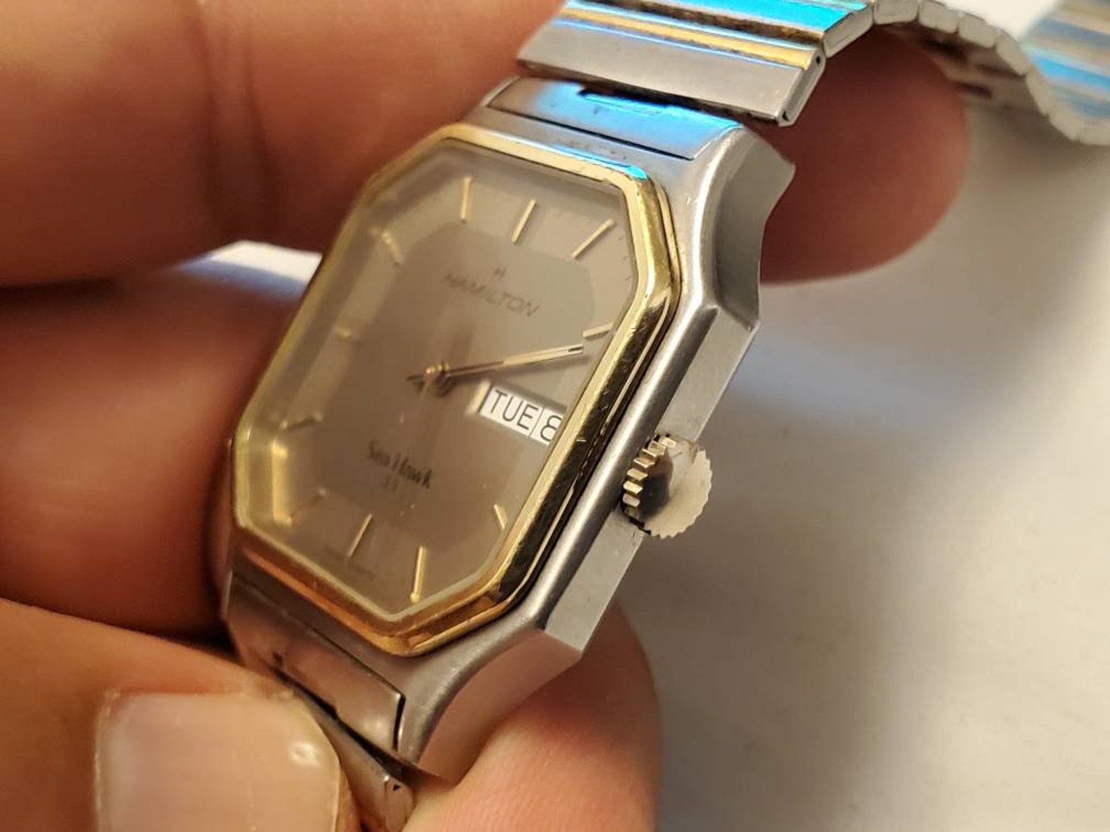 Vintage Hamilton 8042 Sea Hawk 30 Day/Date Quartz Men's | Etsy