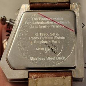 Vintage Pablo Picasso "the Guitar" Special Edition Quartz Men's Watch ...
