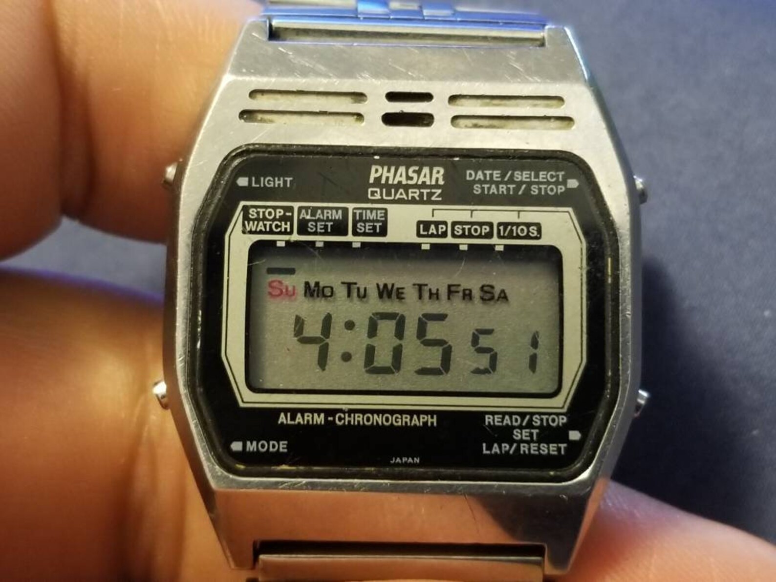 Vintage Phasar Y709-4089 Digital Quartz Men's Watch - Etsy