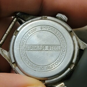 Rare Vintage Robert Cart Stainless Steel Military Automatic Bumper Men ...