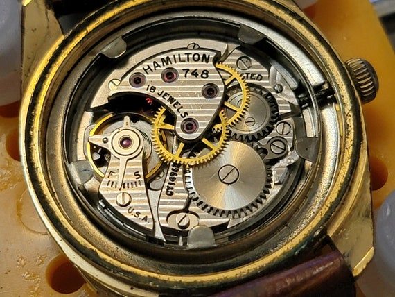 Rare Vintage Hamilton Gold-Filled 748 Manual Wind Mov… - Gem