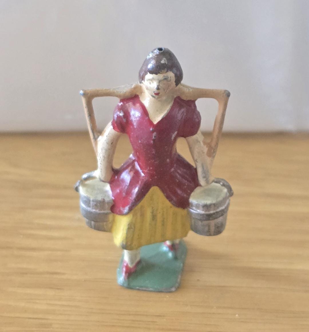 Antique Johillco (milk Maid With Yoke and Pails) Lead Toy Figure - Etsy UK