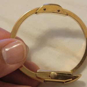 Vintage Robel 10K Gold Filled Swiss Made Hinge Band Manual Wind Ladies ...