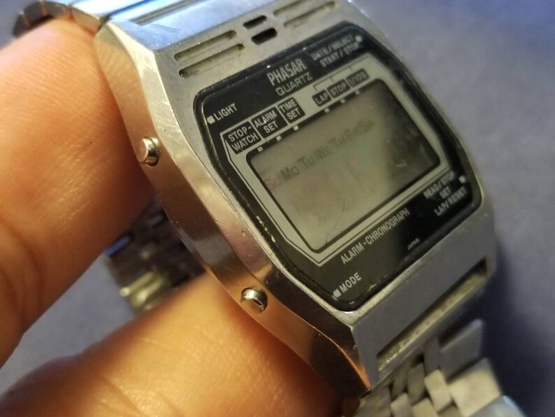 Vintage Phasar Y709-4089 Digital Quartz Men's Watch - Etsy