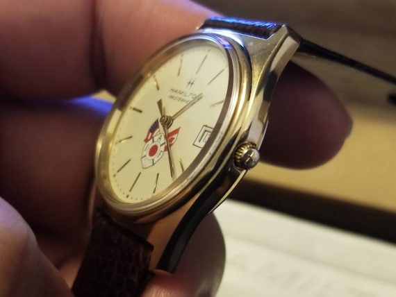 Vintage Hamilton Masterpiece Classic Quartz Men's Wat… - Gem