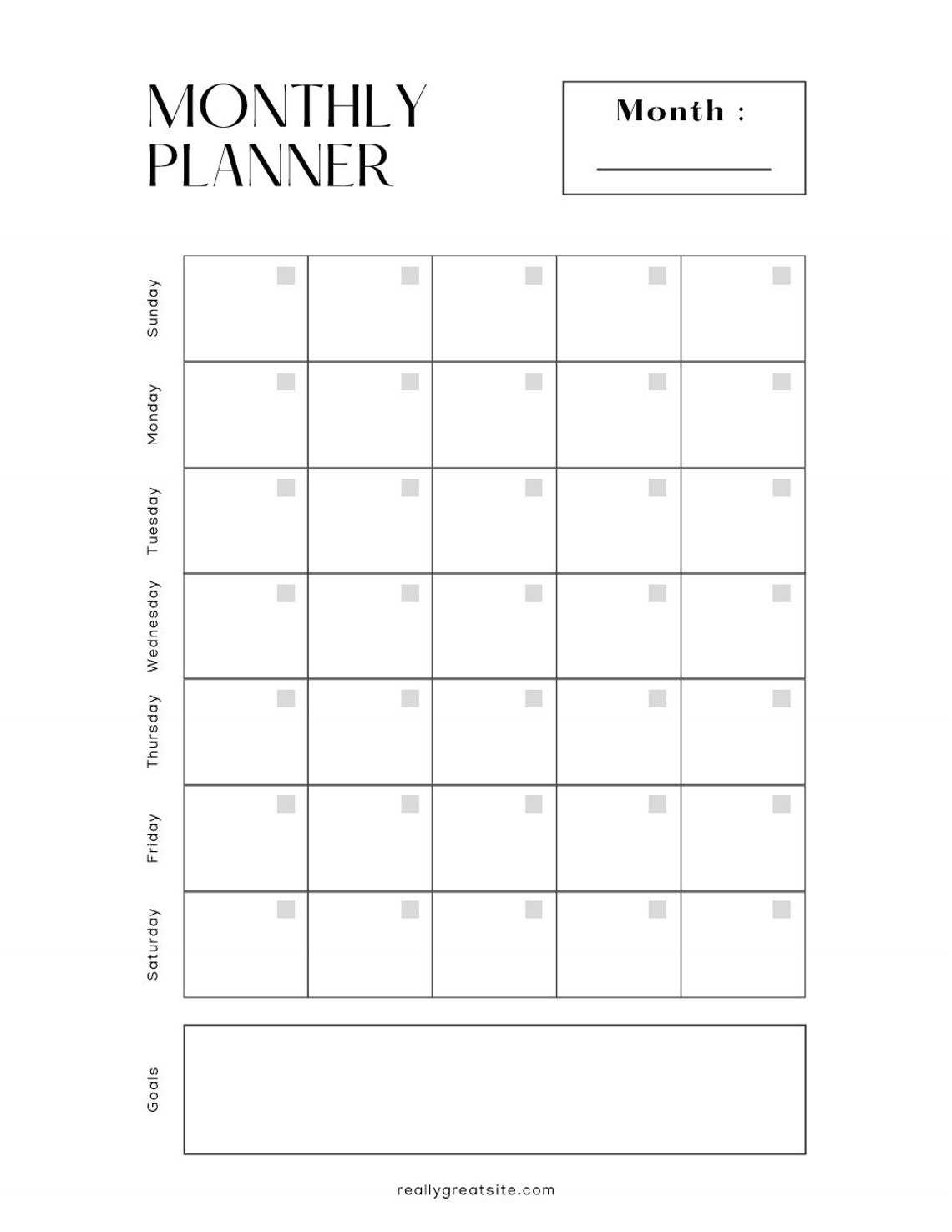 PRINTABLE Minimal Modern Planner - Etsy