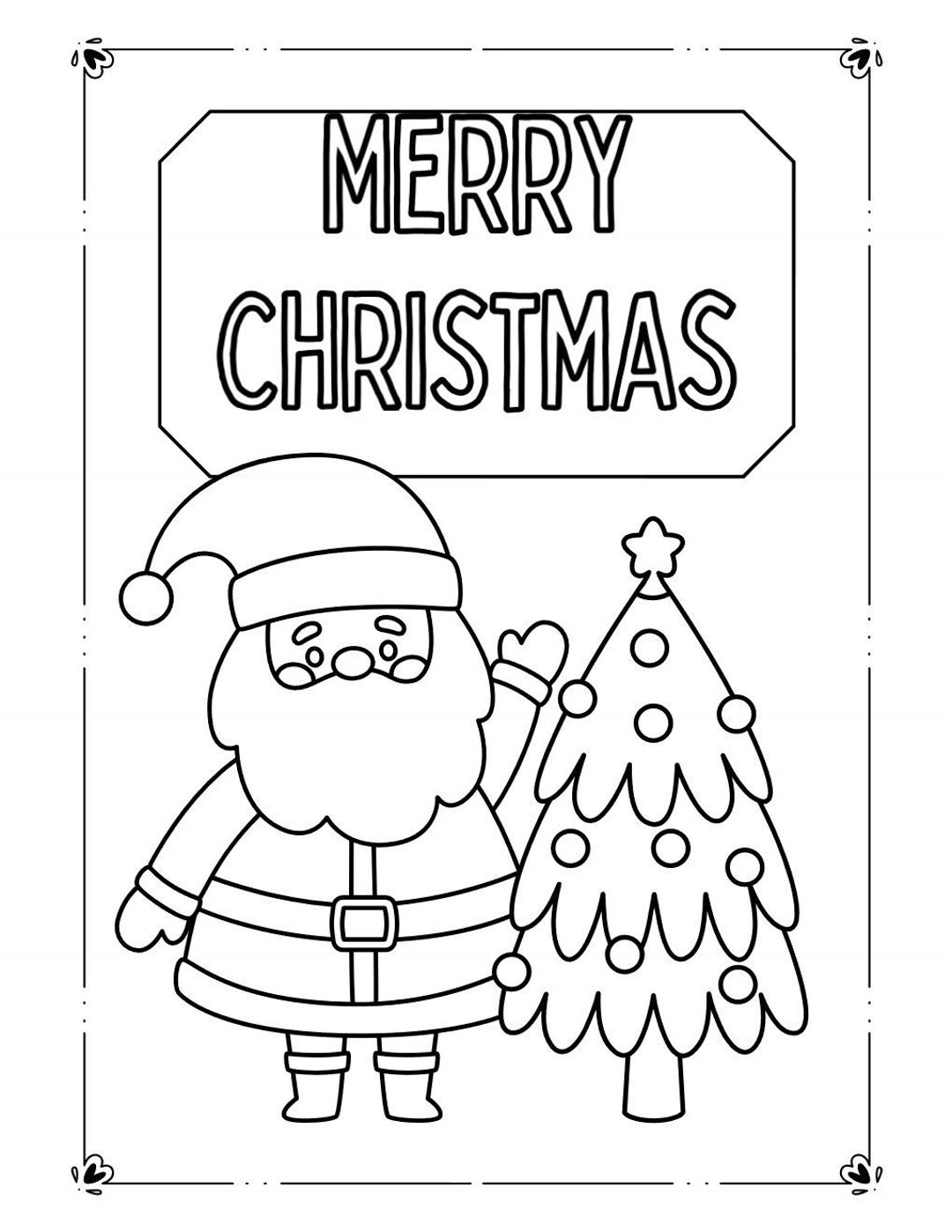PRINTABLE Christmas Coloring 50 Pages - Etsy