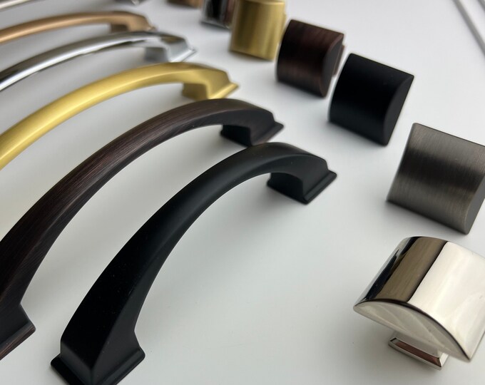 Hardware Pulls Refresh Asher Collection 6 Finishes 5 - Etsy
