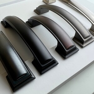 Annadale Cabinet Pulls & Knobs Cabinet Refresh Square Hardware 5 Finishes Furniture Hardware ...