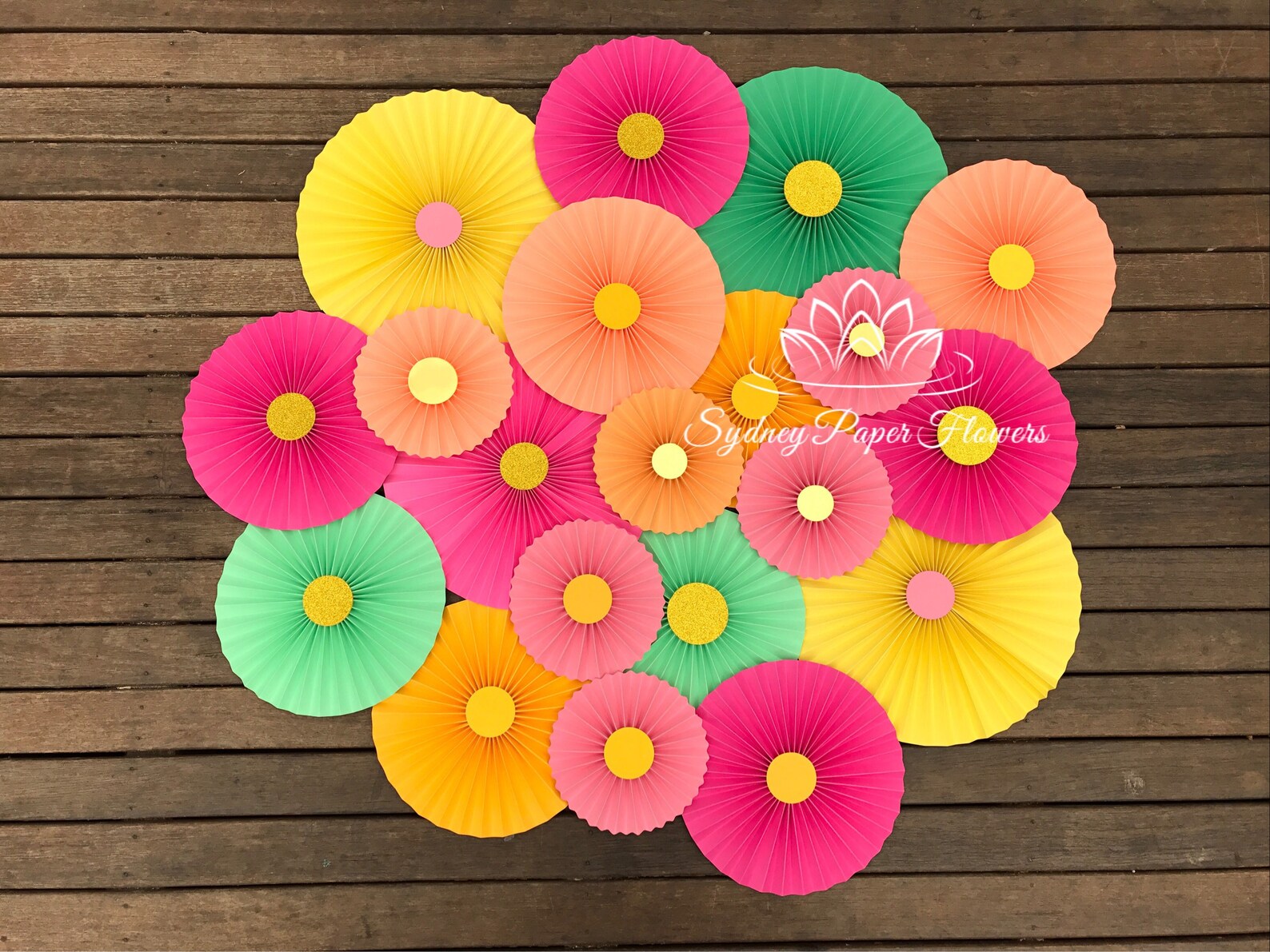 TROPICAL PARTY Party Backdrop/paper Fans/birthday Party/sweet - Etsy
