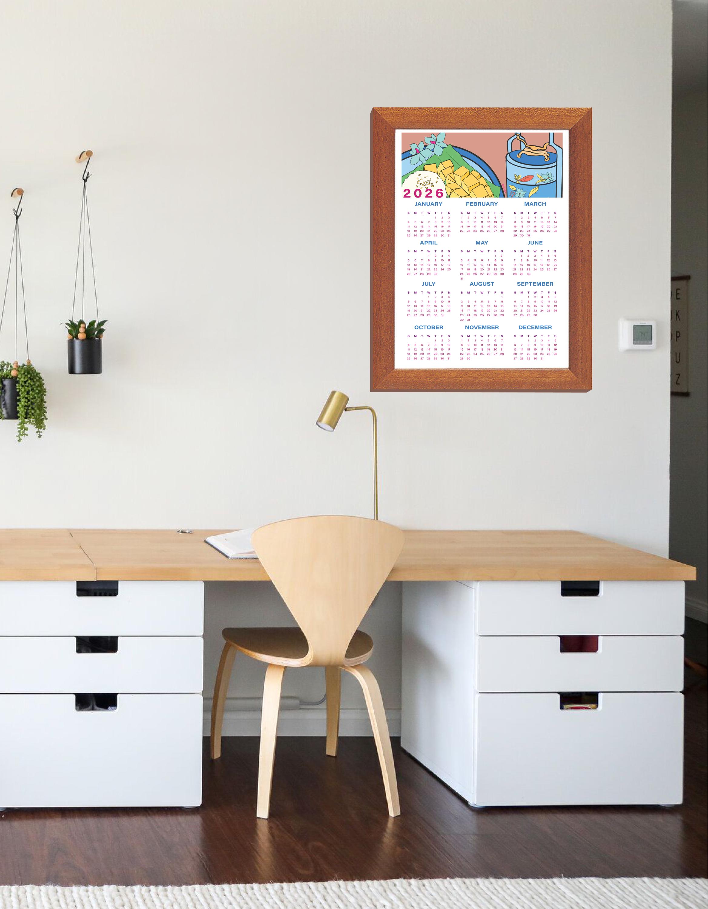 2026 Thai Mango Sticky Rice Calendar, Digital Download - Etsy