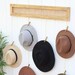 Rattan Hat Organizer - Boho Hat Rack - Hat Storage - Wall Hanging for ...