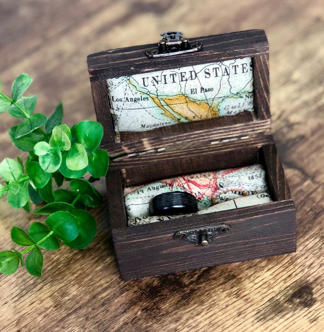 Wedding Ring Box Ring Box Ring Bearer Box Vintage Ring | Etsy