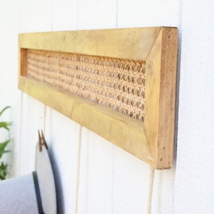 Rattan Hat Organizer - Boho Hat Rack - Hat Storage - Wall Hanging for ...