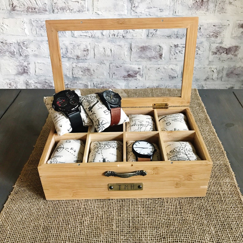 Watch Box 8 Compartment Watch Storage Watch Organizer | Etsy