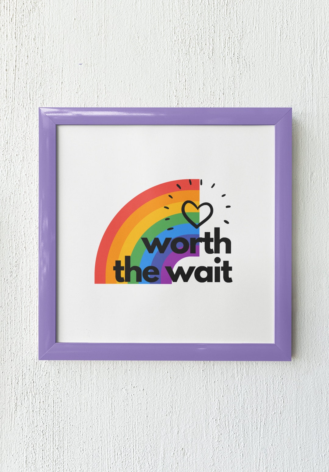 Worth the Wait Sign, Printable, Baby Loss, Baby Wall Art, Pregnancy ...