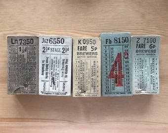 30 Vintage British Bus Tickets Set of 30 Vintage - Etsy