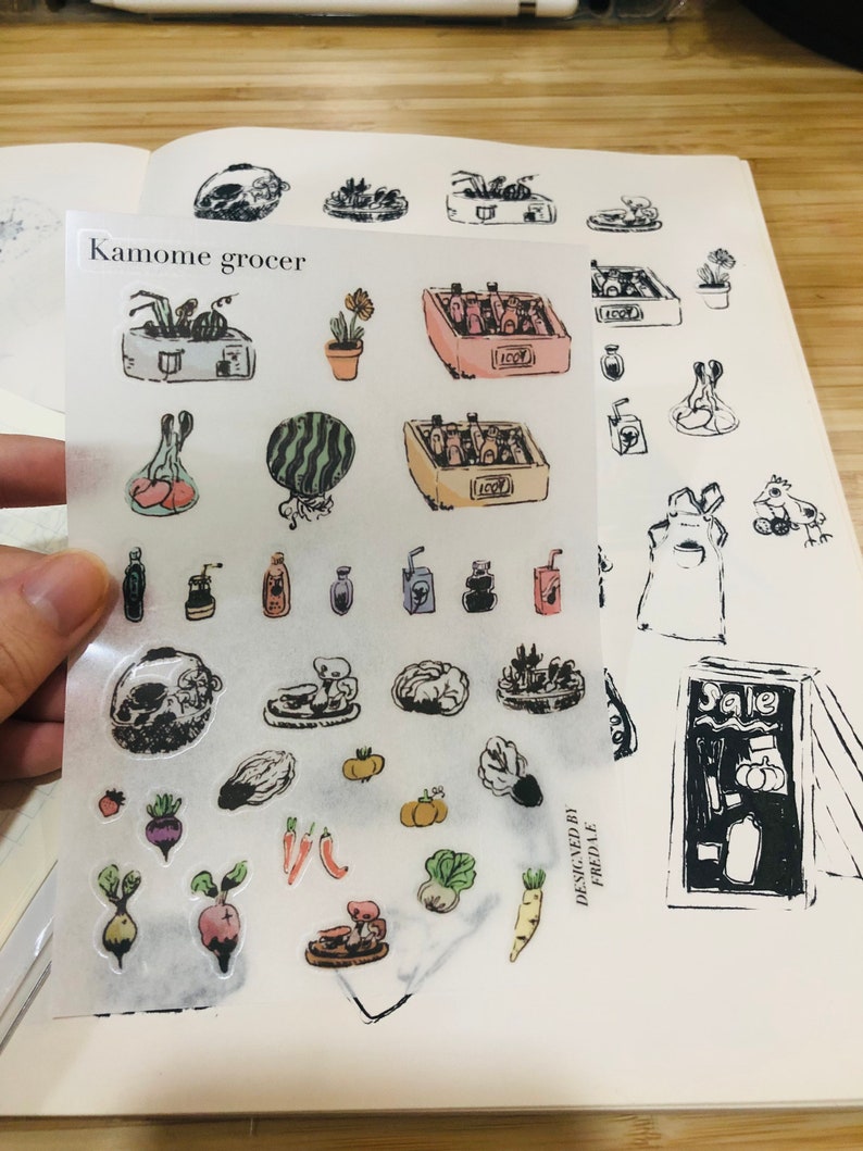 Tiny Town and Mini Mart Grocer Inspired Print on Stickers / Transfer ...