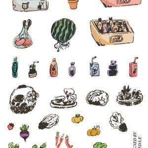 Tiny Town and Mini Mart Grocer Inspired Print on Stickers / Transfer ...