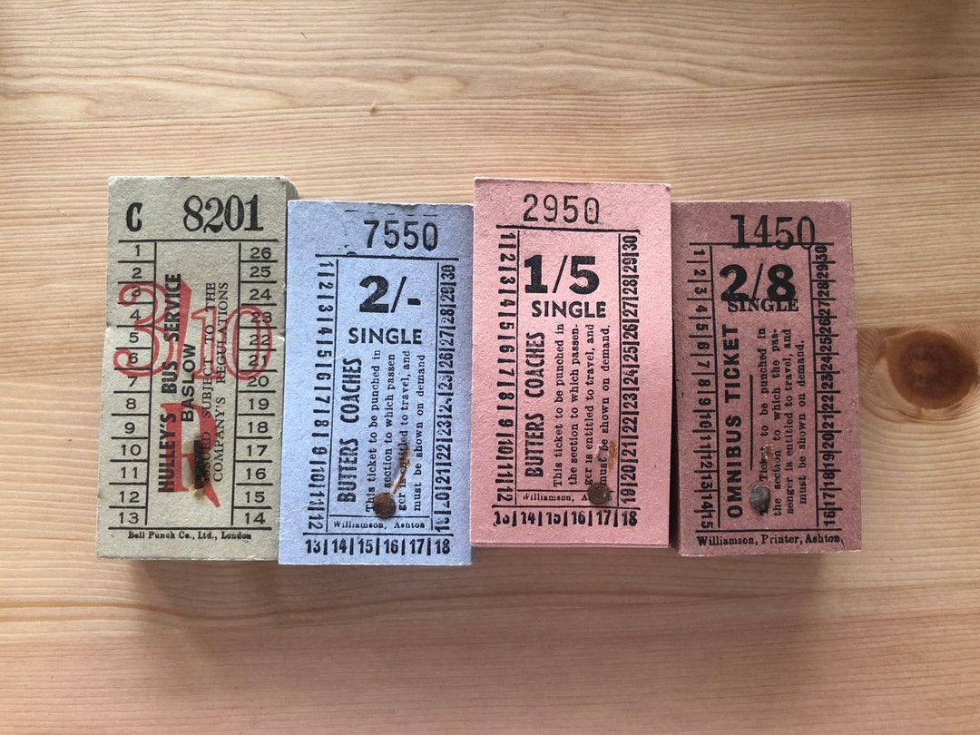 4 Stacks of UK Vintage Tickets - Etsy