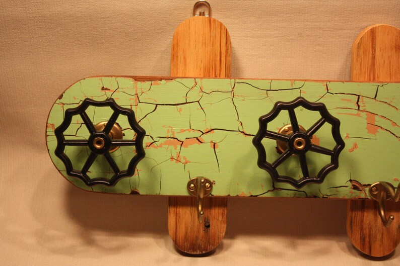 Coat Rack With Vintage Valve Handles - Etsy