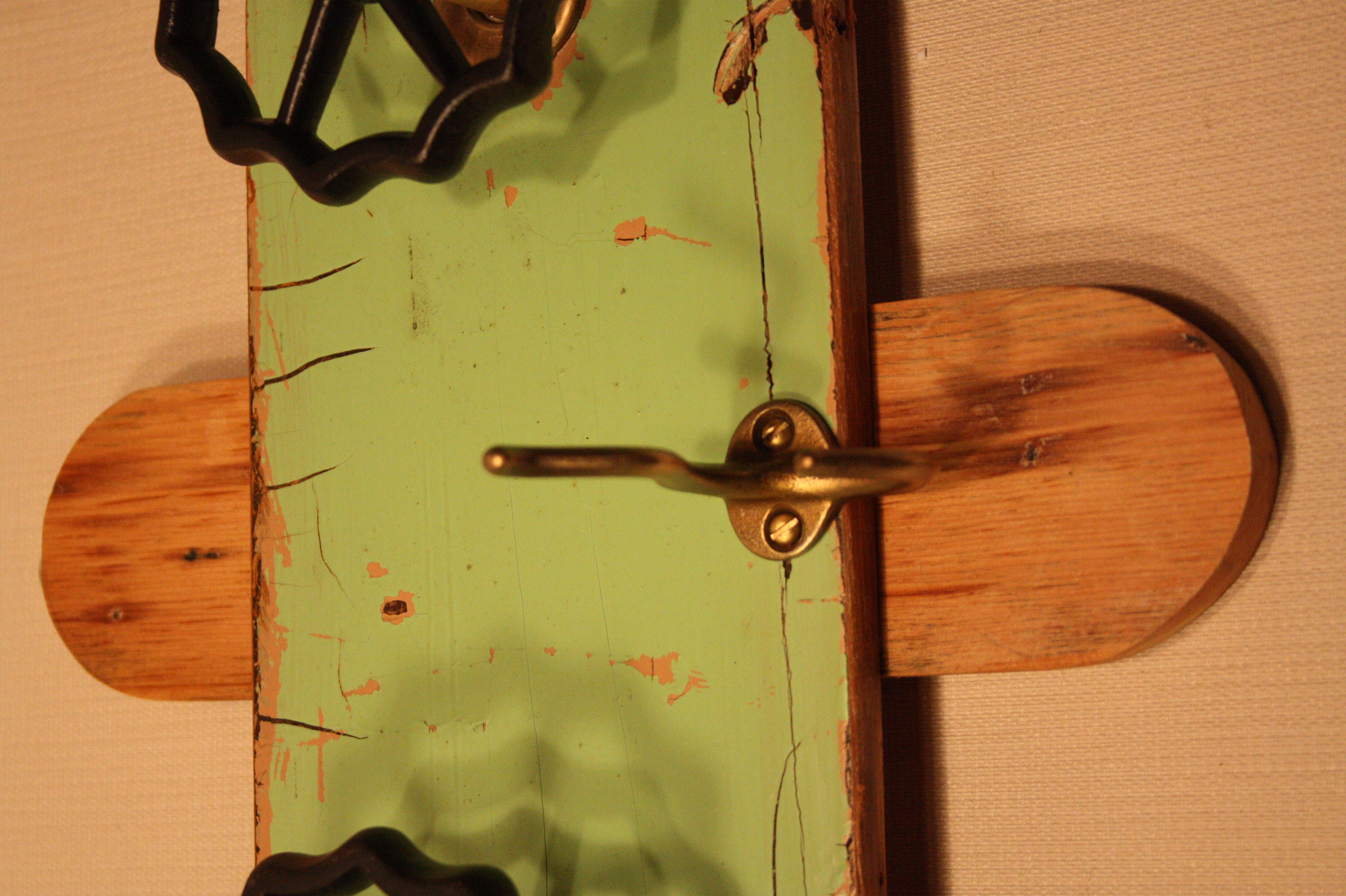 Coat Rack With Vintage Valve Handles - Etsy