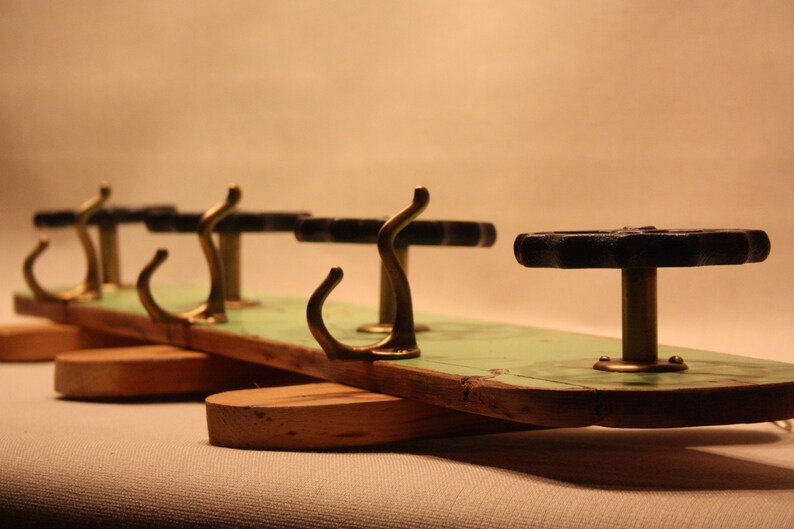 Coat Rack With Vintage Valve Handles - Etsy