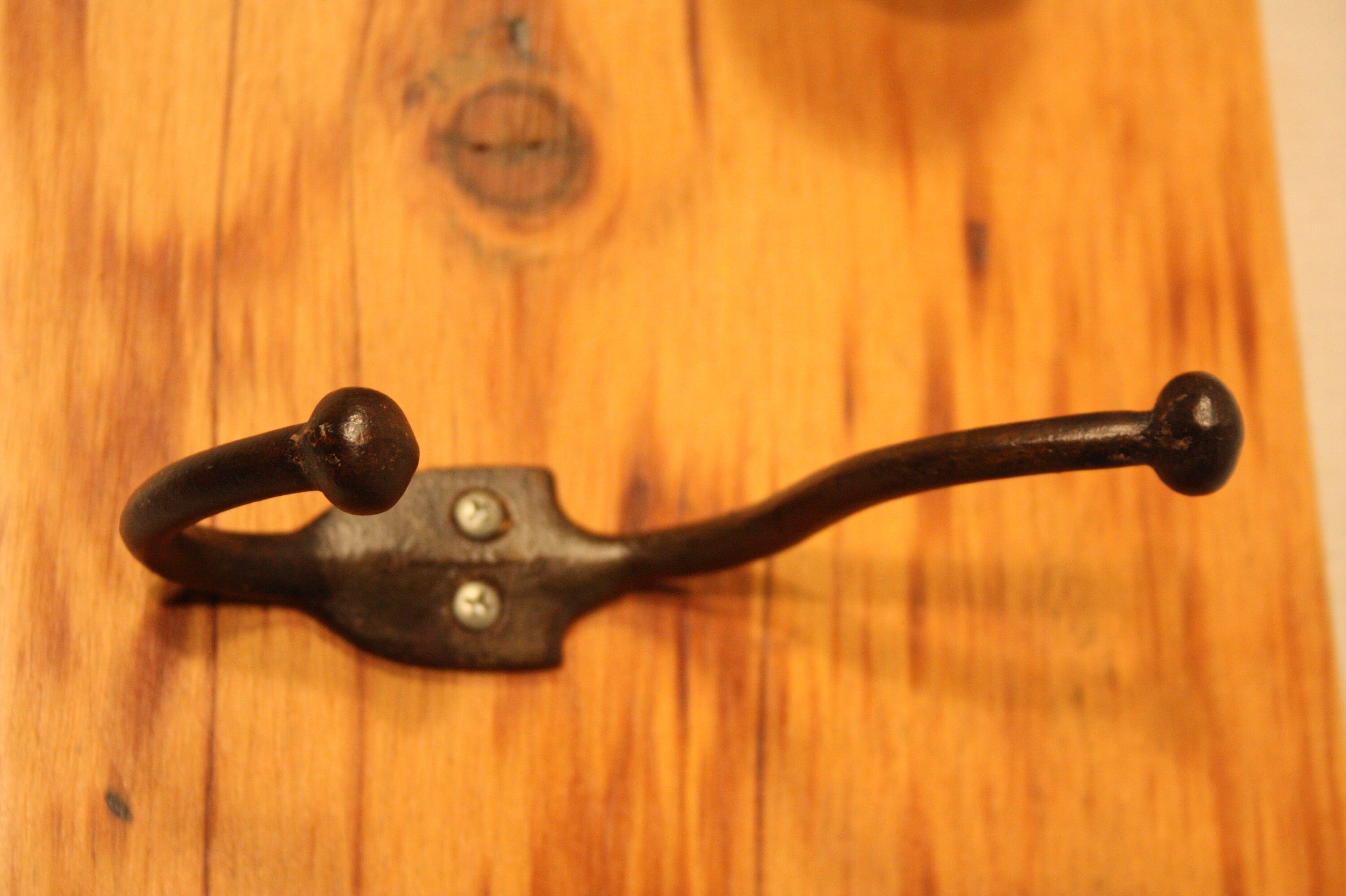 Coat Rack With Vintage Brass Door Knobs - Etsy