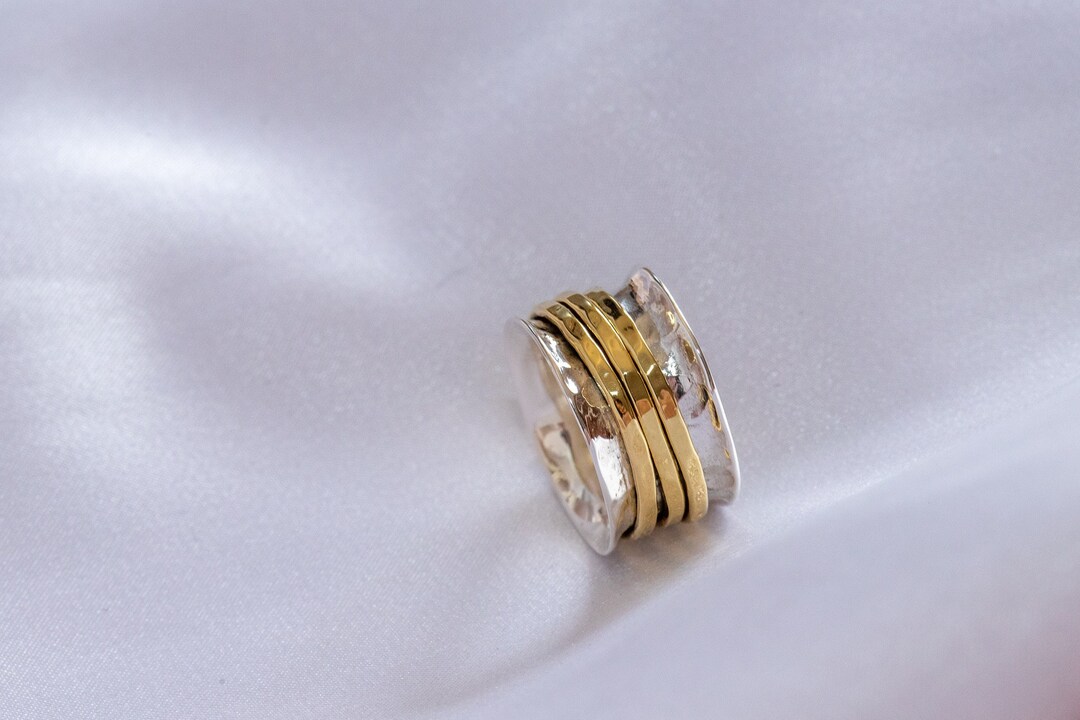 Spinning Ring, Rotating Ring, Anxiety Ring, Fidget Ring, Quiet Rings ...