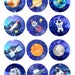 Space Memory Game, Printables for Kids, Watercolor Memory Game ...
