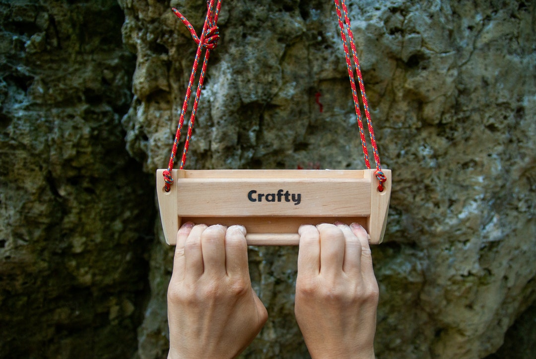 Crafty Hangboard, Portable Fingerboard for Home Training and Warm up ...
