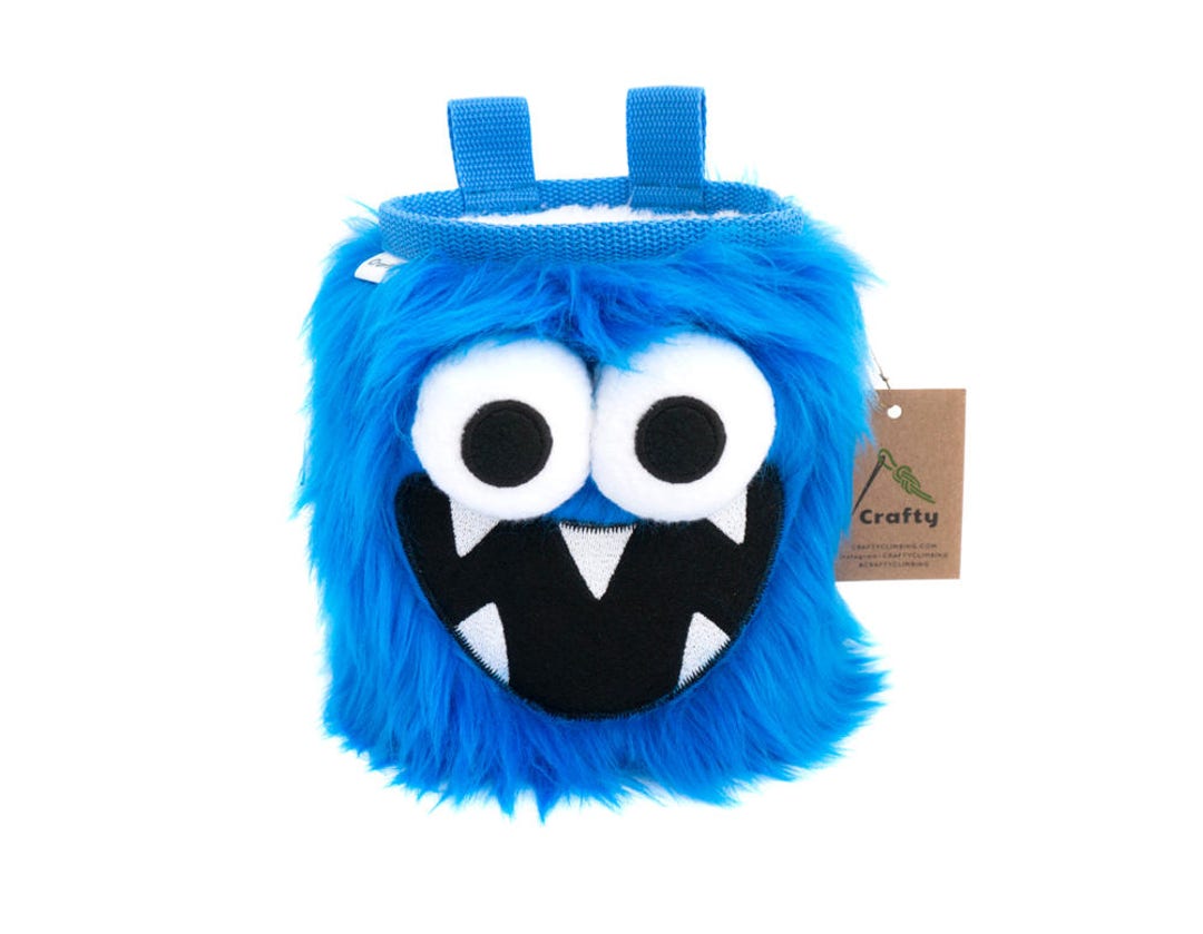 Blue Five Toothed Monster Chalk Bag - Etsy