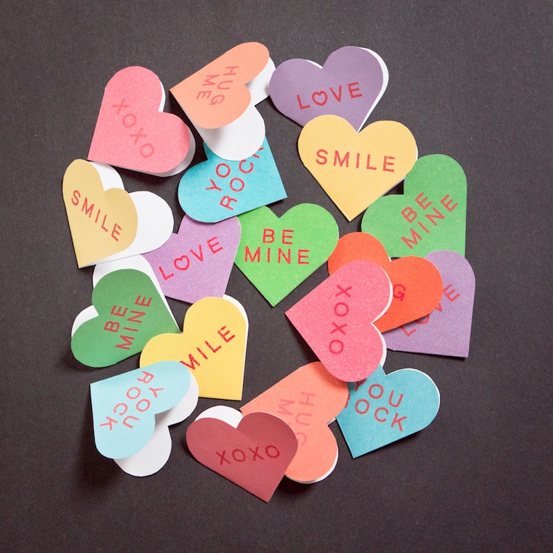 PRINTABLE : Sweethearts Mini Valentine Cards - Etsy