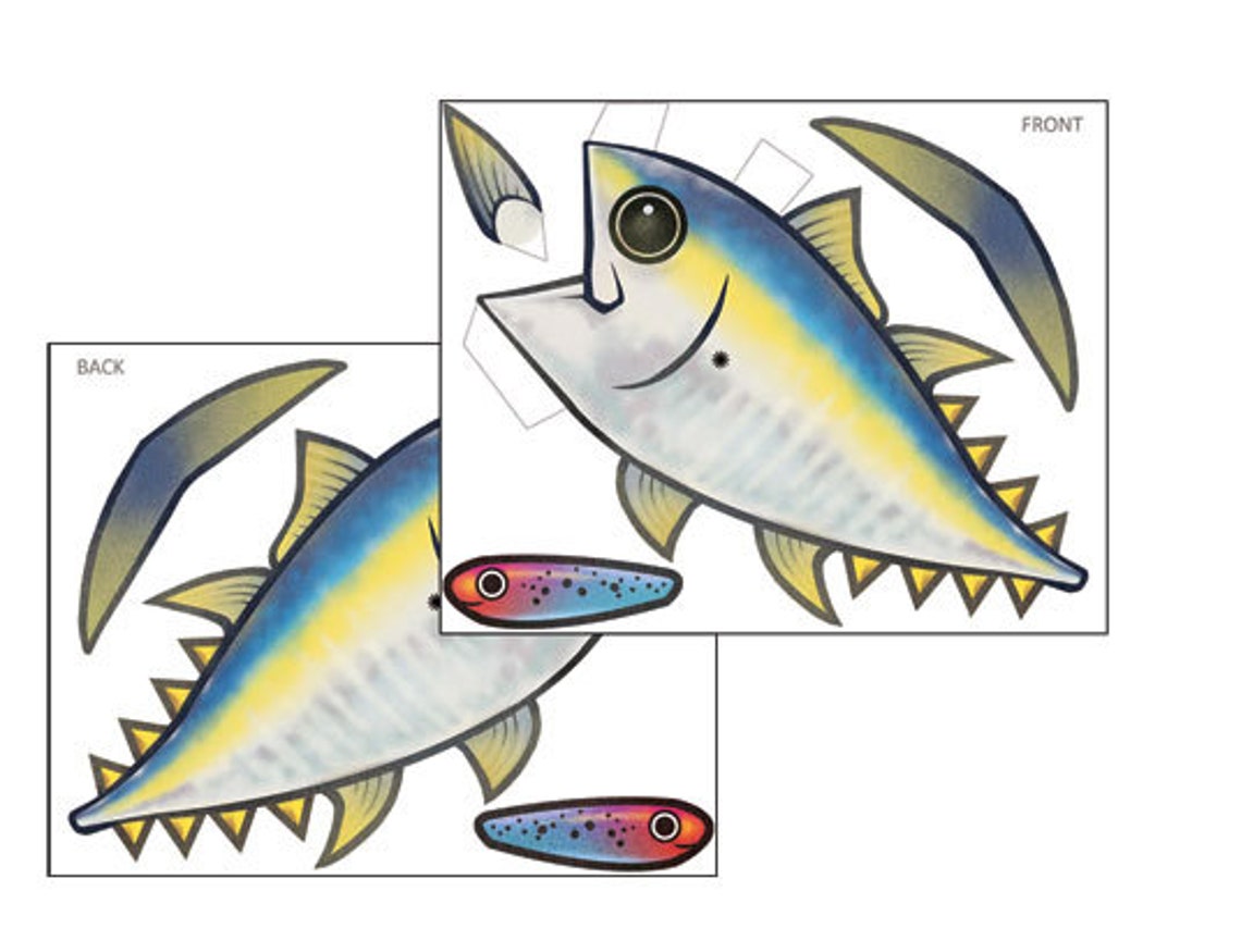 PRINTABLE : Yellowfin Tuna Gift Card Case - Etsy