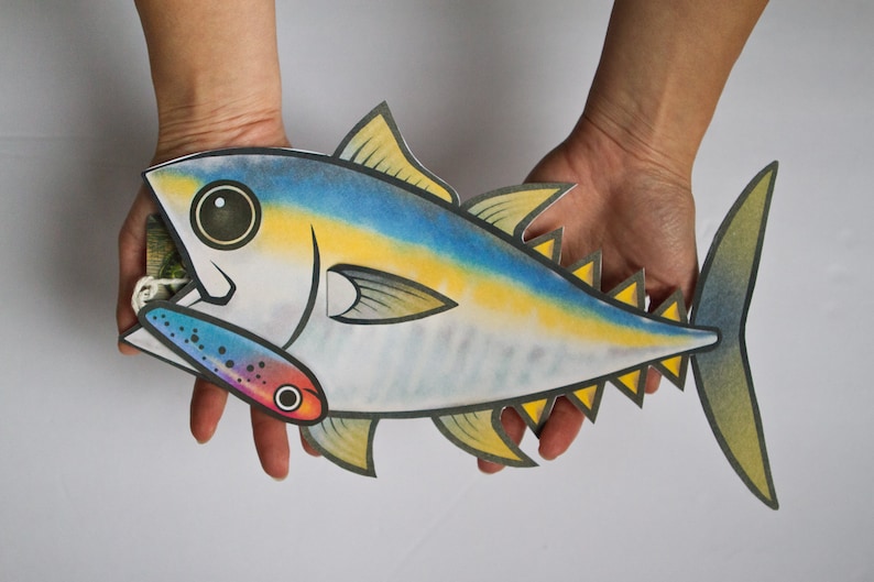 PRINTABLE : Yellowfin Tuna Gift Card Case - Etsy