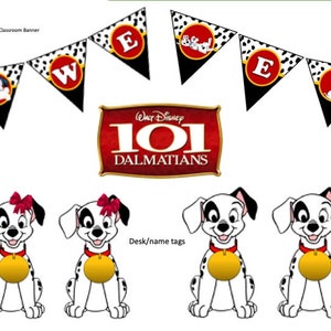 Whimsical 101 Dalmatians Classroom Decor Set-customiable - Etsy