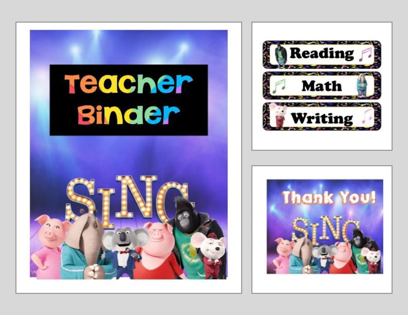 Sing Classroom Decoration Editable Set-156 Pages! Now Editable in Canva ...